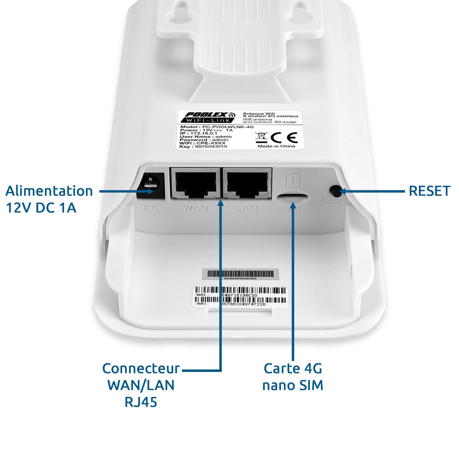 WiFi-Link antenne WiFi et routeur 4G | Poolex